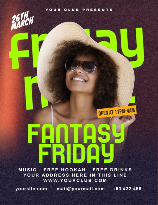 Copy of Fantasy Friday Night | PosterMyWall