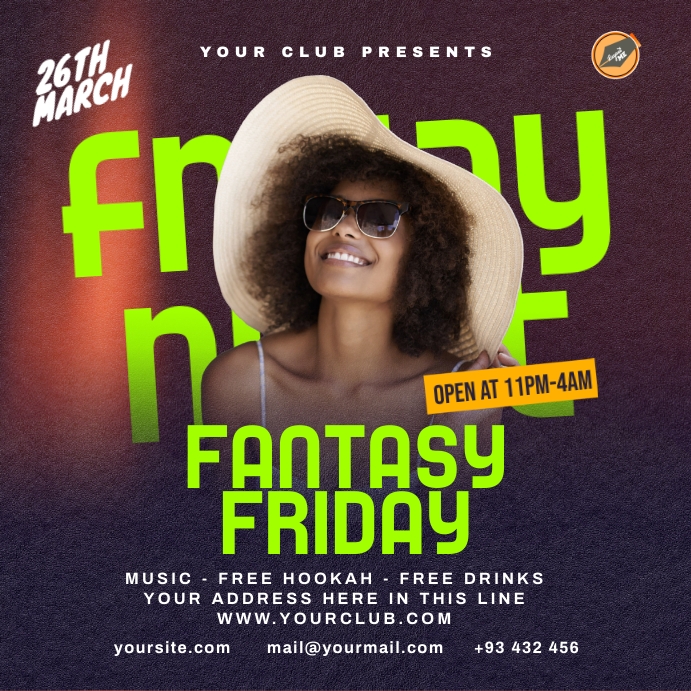 Copy of Fantasy Friday Night | PosterMyWall