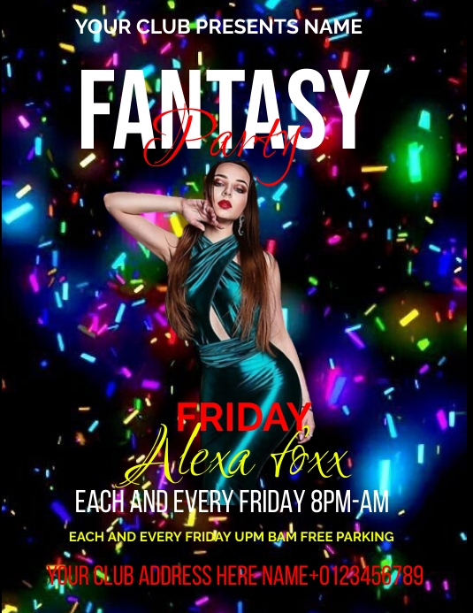 FANTASY FRIDAY NIGTH party Template | PosterMyWall