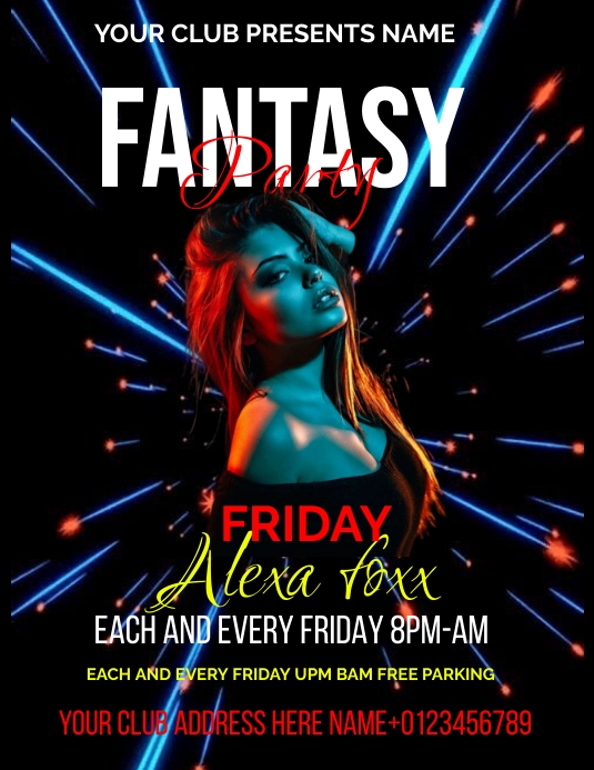 Copy of FANTASY FRIDAY NIGTH party | PosterMyWall
