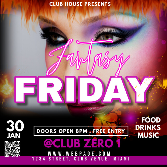 Fantasy friday party Template | PosterMyWall
