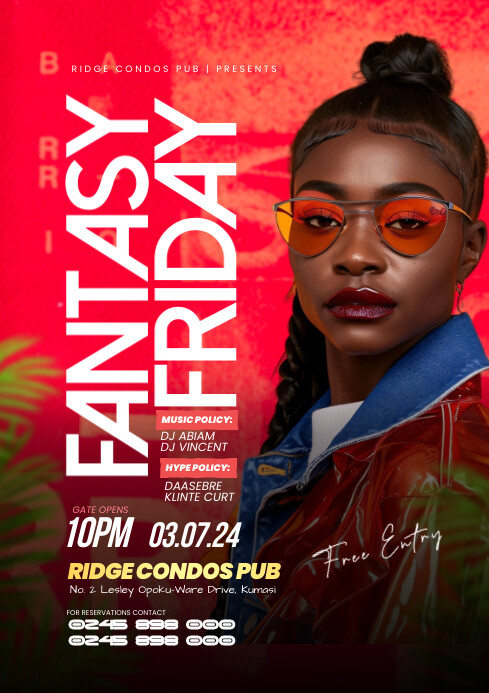 Fantasy Friday Party Poster Template | PosterMyWall