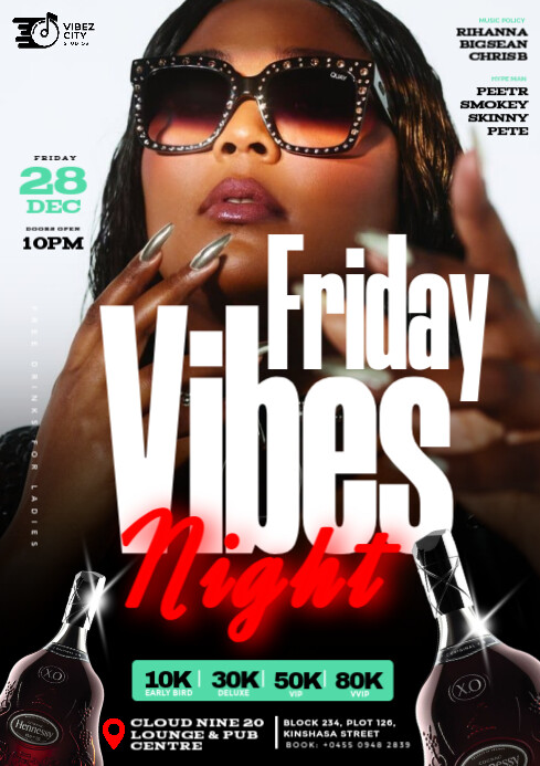 Fantasy Naughty Friday Night Club Event Flyer A4 Template | PosterMyWall