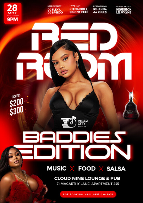 Copy of Fantasy Naughty Red Room Club Event Flyer A4 | PosterMyWall