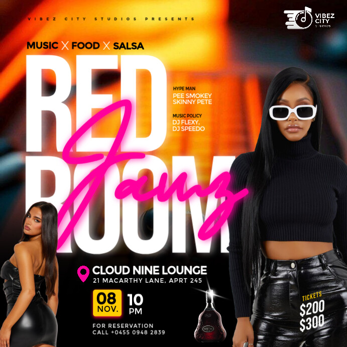 Fantasy Naughty Red Room Club Event Flyer A4 Template | PosterMyWall