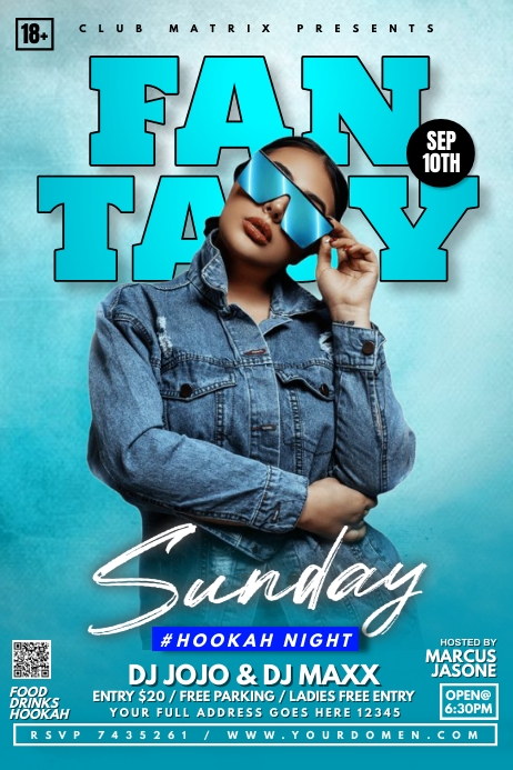 Fantasy Sunday Template | PosterMyWall