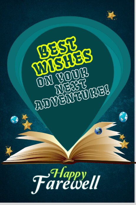 Farewell banner template, Farewell retirement party poster, Retirement ...