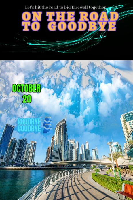 Farewell banner template design | PosterMyWall