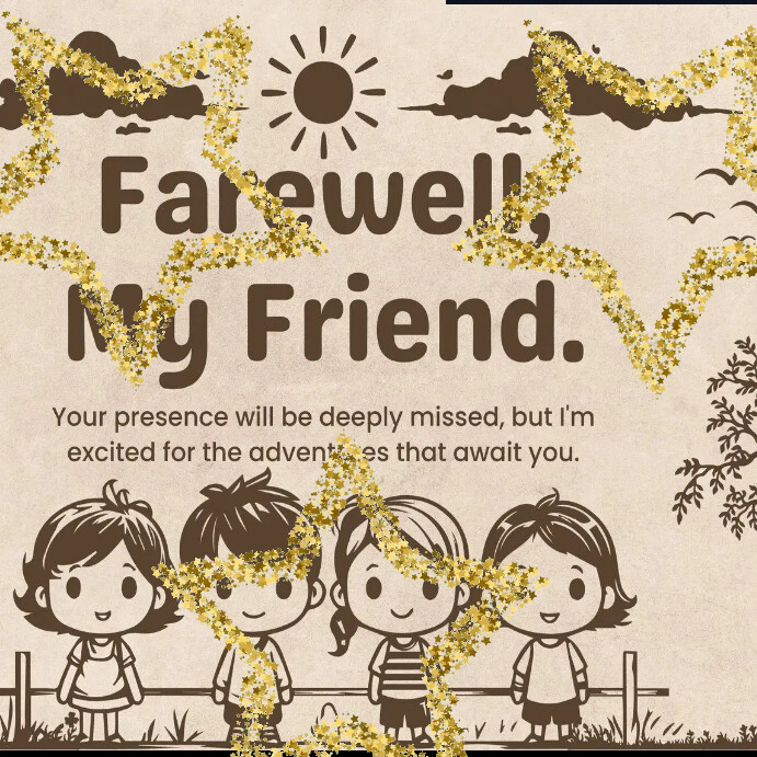 Farewell card Template | PosterMyWall