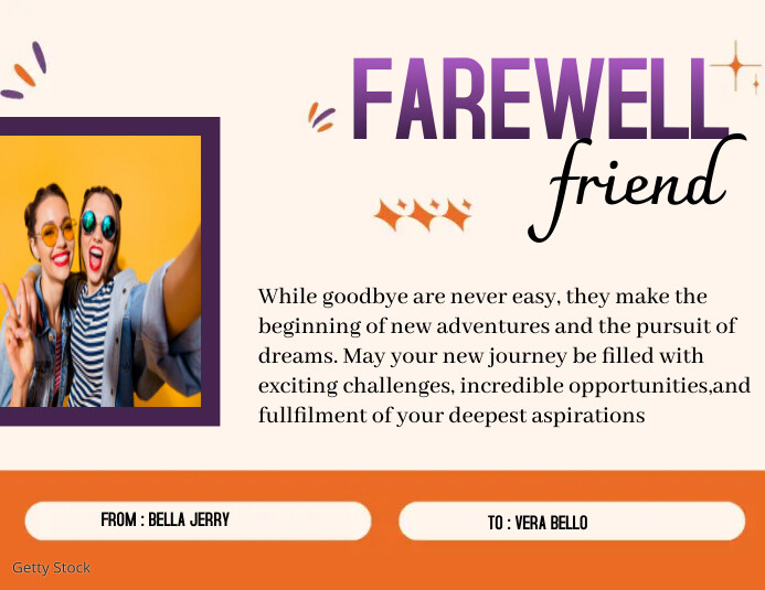 Farewell Template | PosterMyWall