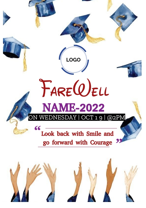 FAREWELL Template | PosterMyWall