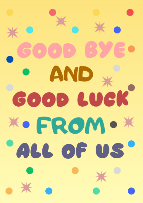 Farewell Design Template | PosterMyWall