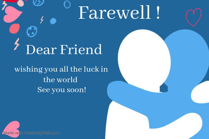 Plantilla de Farewell greeting card | PosterMyWall
