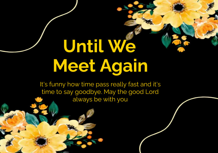 Plantilla de Farewell Greeting Card | PosterMyWall