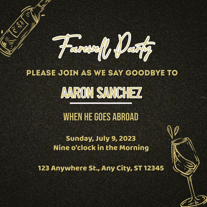 Farewell Party Template | PosterMyWall