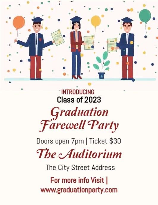Plantilla de FAREWELL PARTY FLYER DESIGN | PosterMyWall