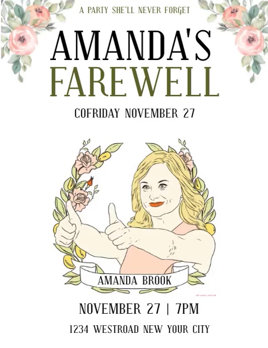 FAREWELL PARTY VIDEO FLYER TEMPLATE | PosterMyWall