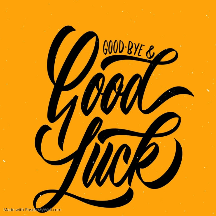 Farewell wishing poster design template | PosterMyWall