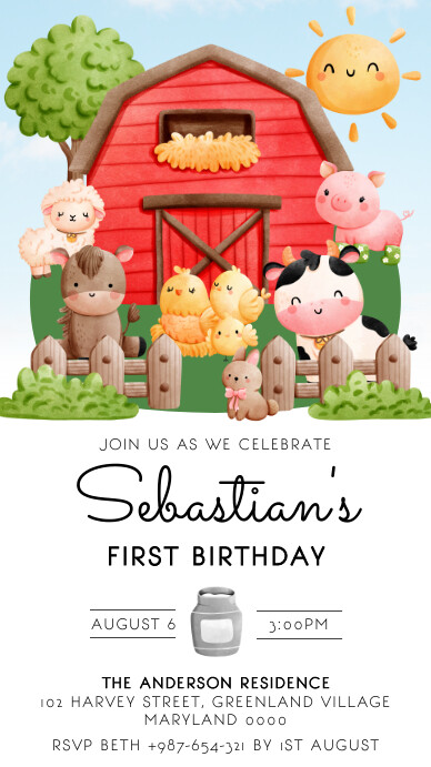 Farm Animals Template | PosterMyWall