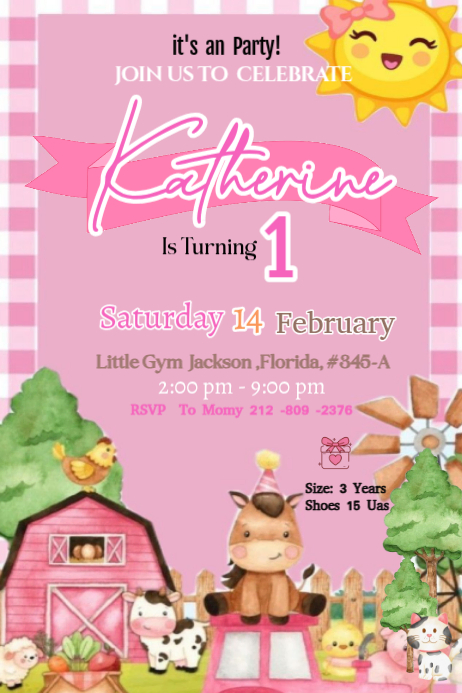 Farm cowgirl cow. Vaca moo one Template | PosterMyWall