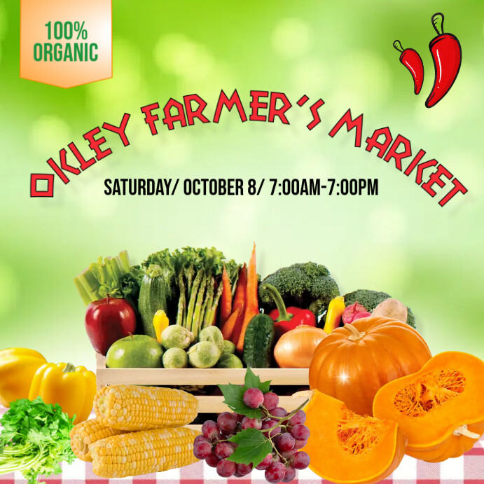 Farmer's Market, Fresh Produce Template | PosterMyWall