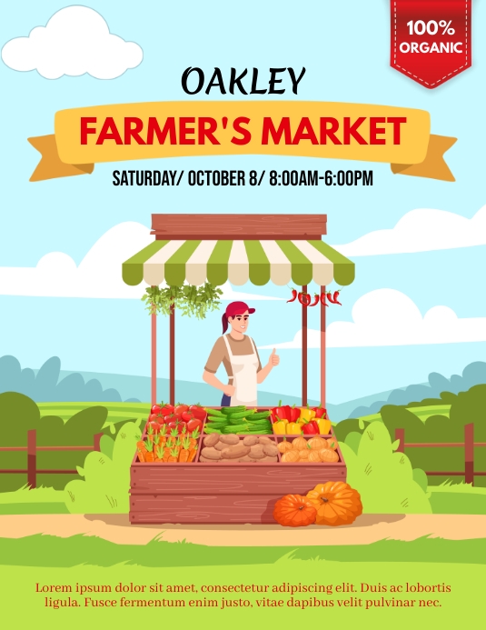 Farmer's Market, Fresh Produce Template | PosterMyWall