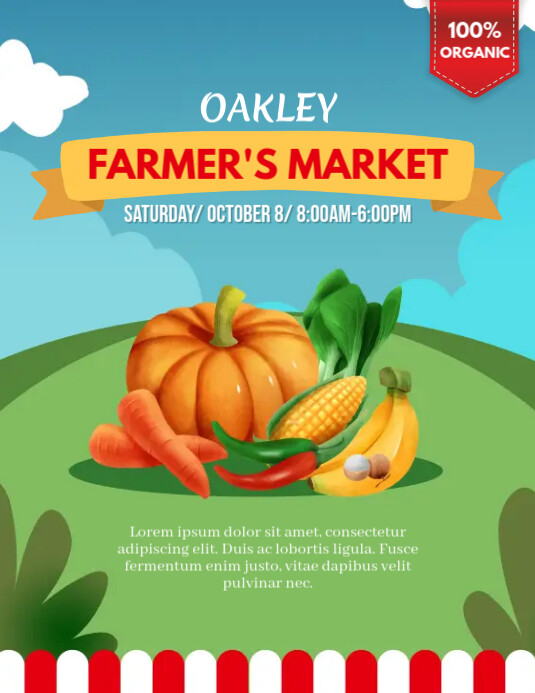 Farmer's Market, Fresh Produce Template | PosterMyWall