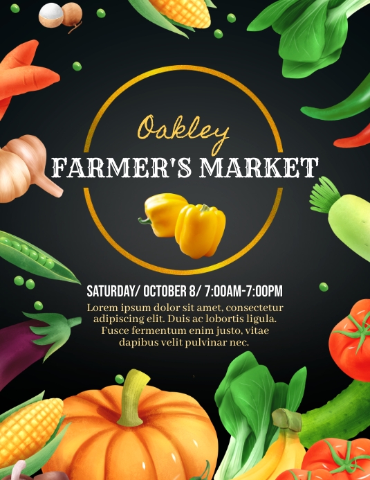 Farmer's Market, Fresh Produce Template | PosterMyWall