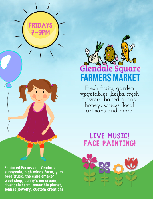 Farmer's Market Farm Stand Flyer Template | PosterMyWall
