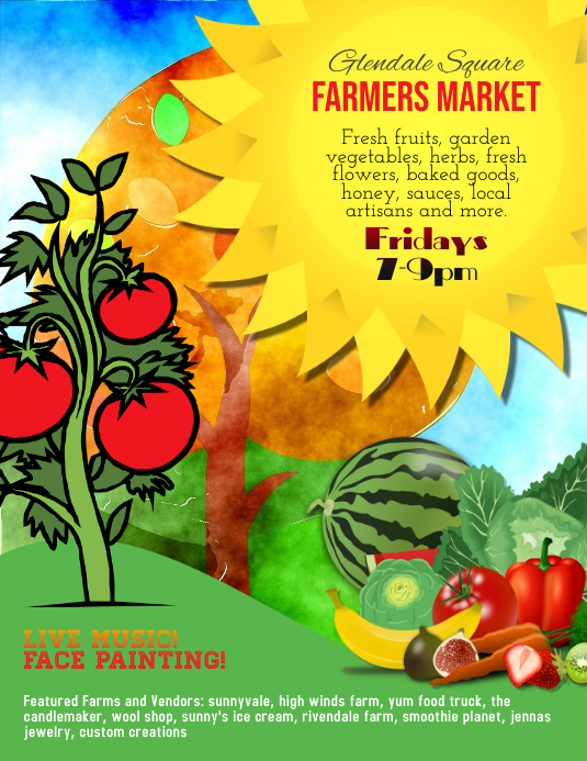 Copy of Farmer's Market Farm Stand Flyer | PosterMyWall