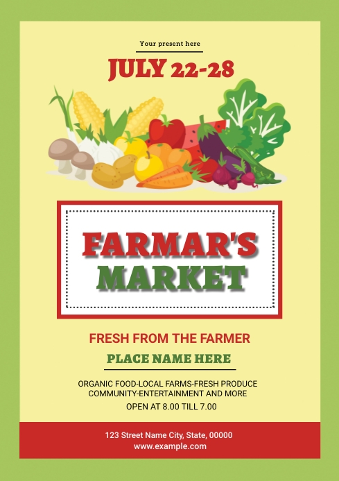 Farmer's Market Flyer Template | PosterMyWall