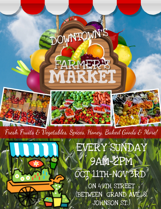 Farmer Market Template | PosterMyWall