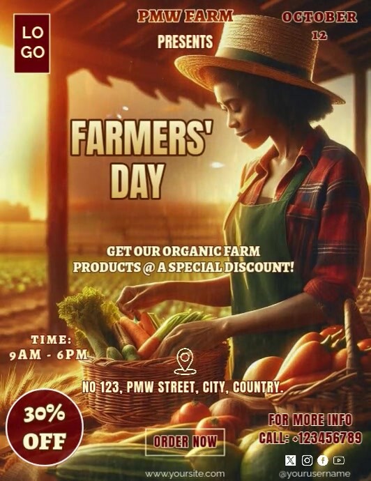 Farmers' Day Template | PosterMyWall