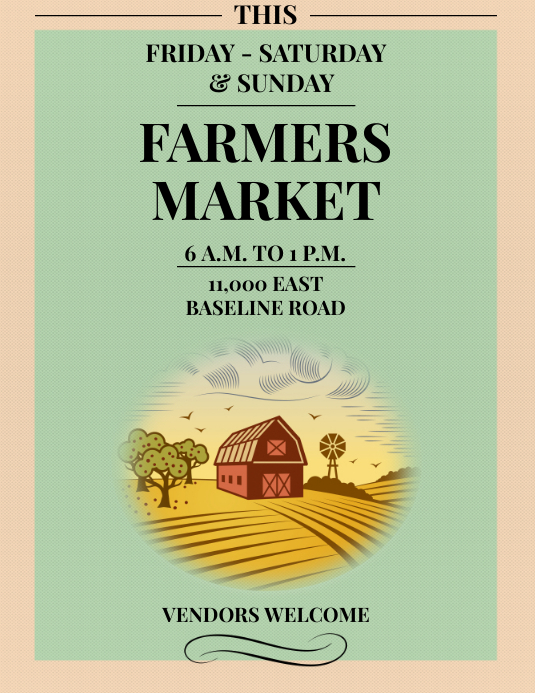 FARMERS MARKET Template | PosterMyWall