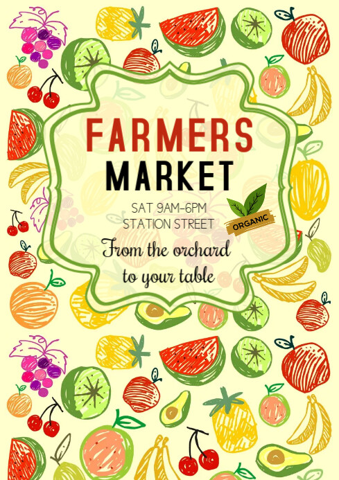 Farmers market Template | PosterMyWall