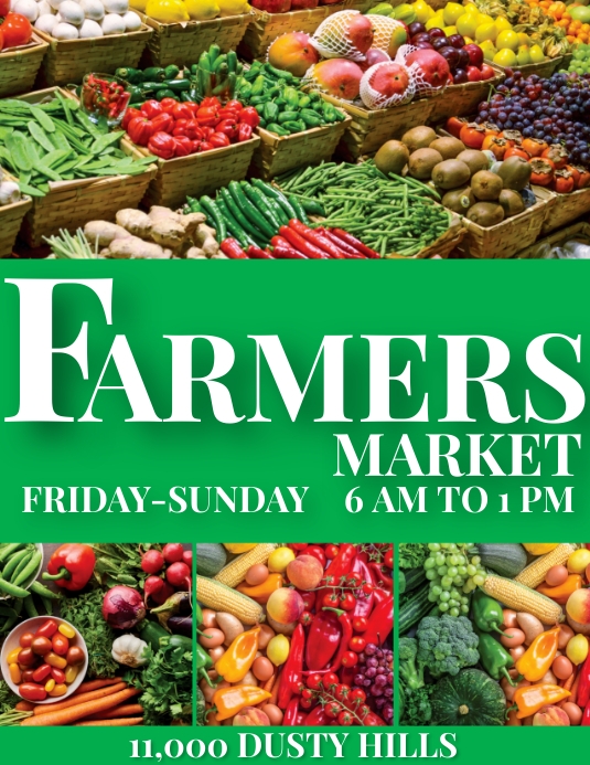 FARMERS MARKET Template | PosterMyWall