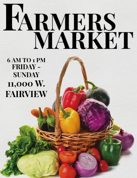 FARMERS MARKET Template | PosterMyWall
