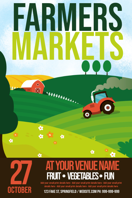 Copy of Farmers Market Poster | PosterMyWall