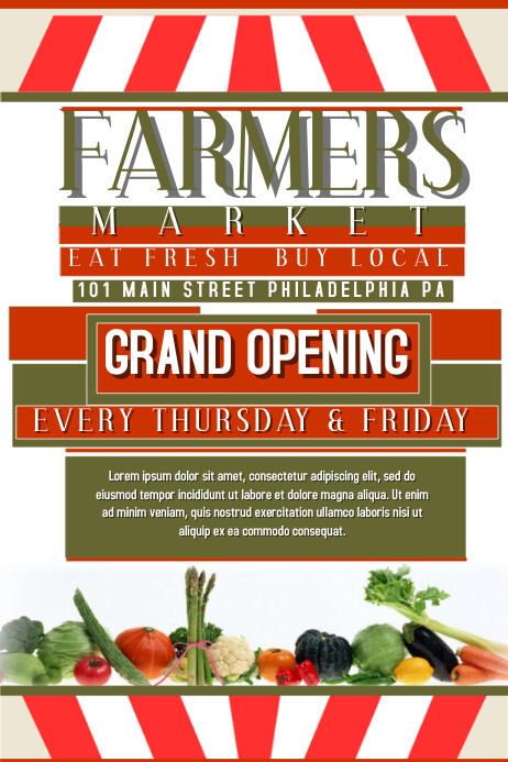 Farmers Market Template | PosterMyWall