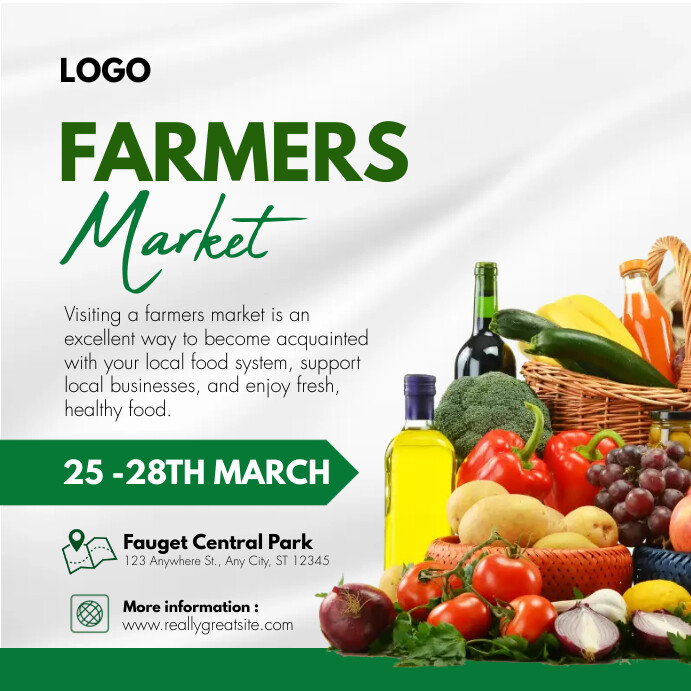 FARMERS MARKET TEMAPLATE Template | PosterMyWall