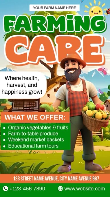 Farming Care Ads Template | PosterMyWall