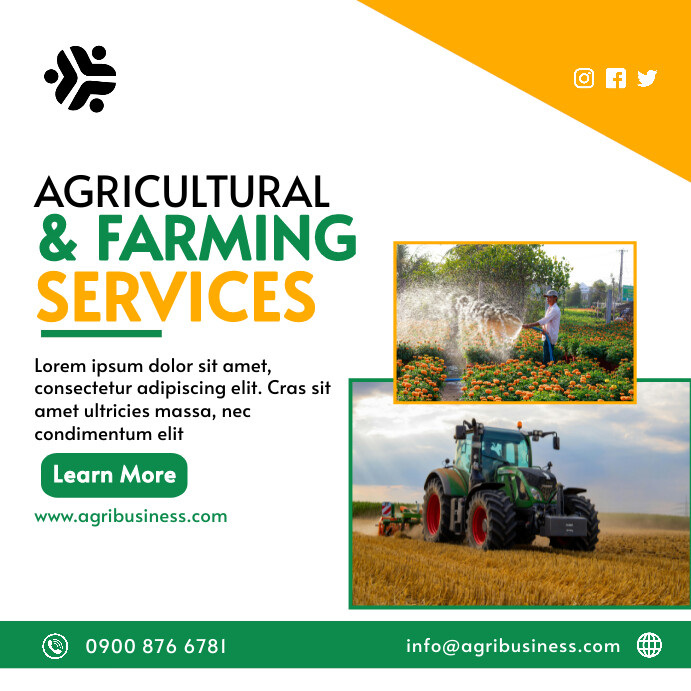 Farming services flyer Template | PosterMyWall
