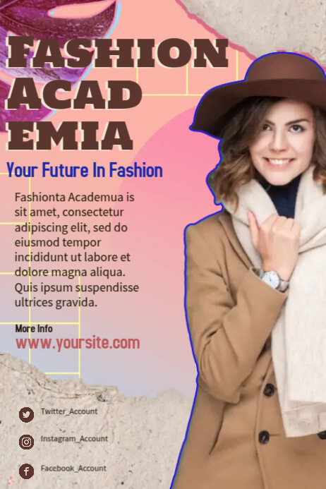 Fashion Acadamia Template | PosterMyWall