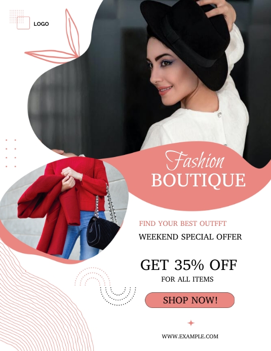 Fashion Boutique Flyer Template | PosterMyWall