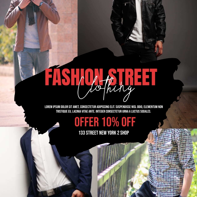 Fashion clothes flyers Template | PosterMyWall