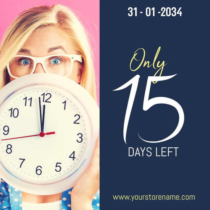 Fashion Countdown Instagram Post Templat | PosterMyWall