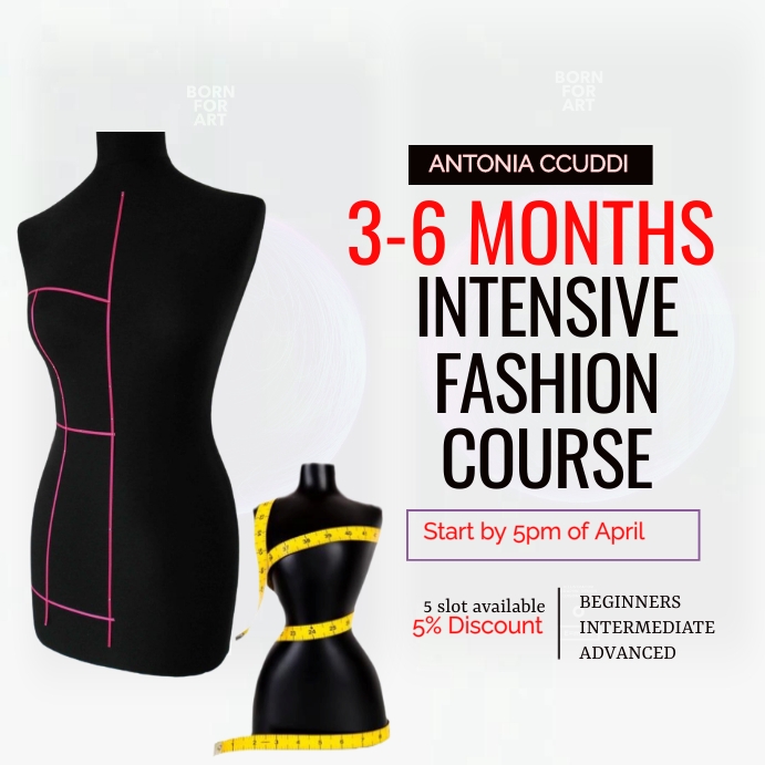 FASHION COURSE Template | PosterMyWall