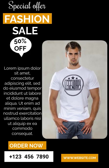 Copy of FASHION DEGINE SALE TEMPLATE | PosterMyWall