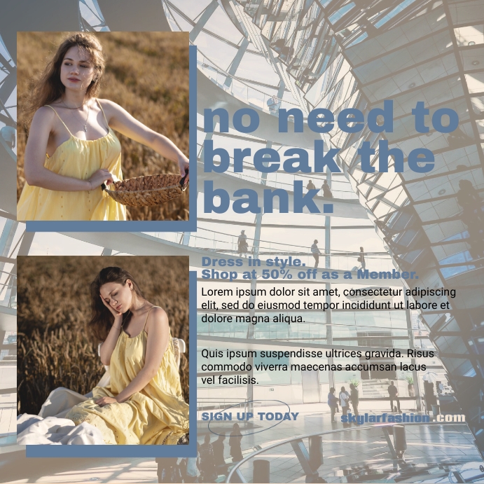 Copy of Fashion Dress Style AD | PosterMyWall