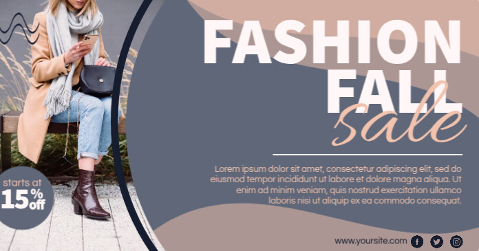 Fashion Fall Sale Ads Template | PosterMyWall
